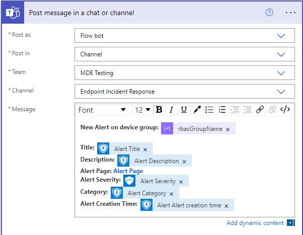 Notify Teams Channels When Specific MDE Alerts Occur – Security Occupied